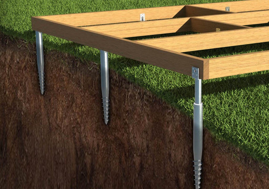 Ground Screw Foundations - Noah Garden Rooms