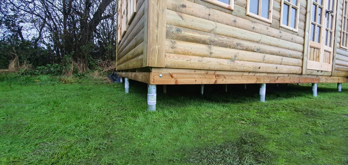 Ground Screw Foundations - Noah Garden Rooms