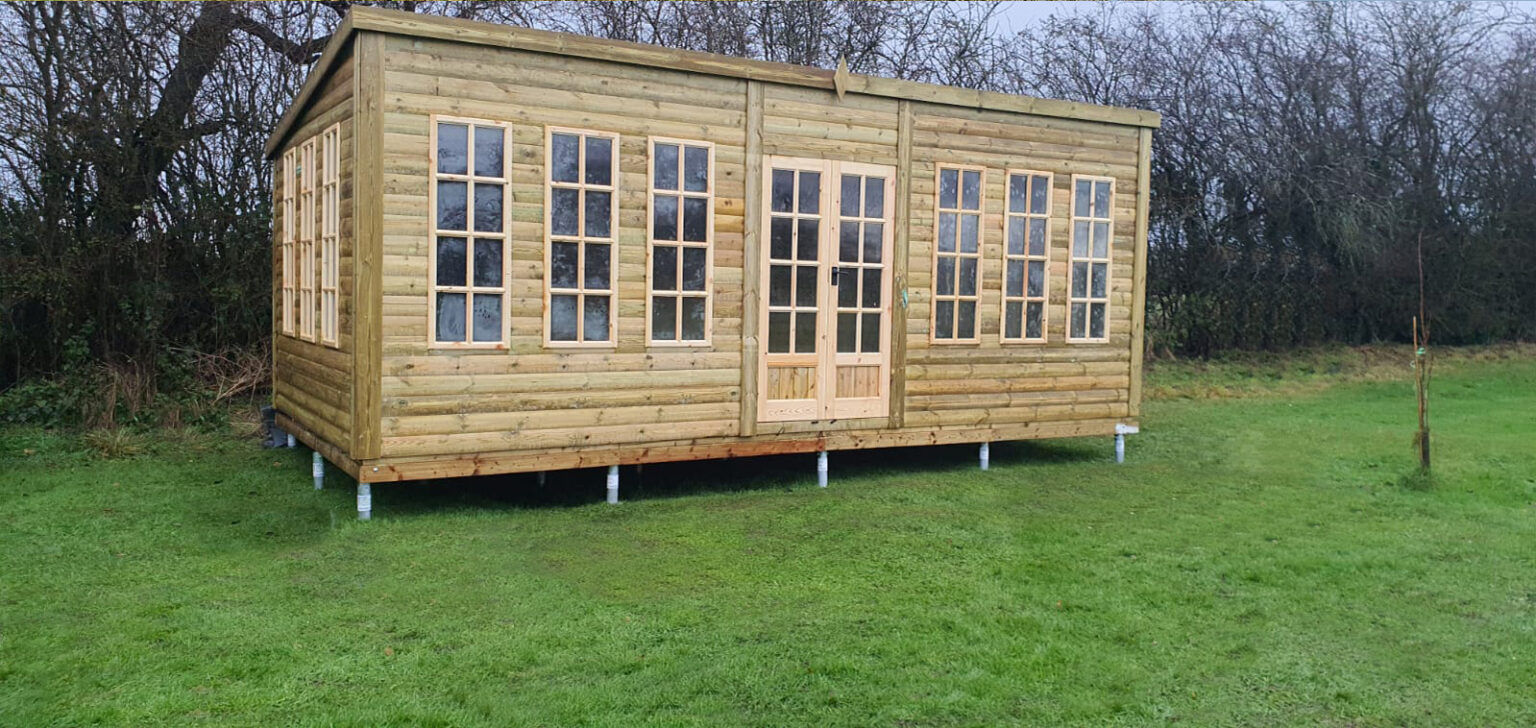 Ground Screw Foundations - Noah Garden Rooms