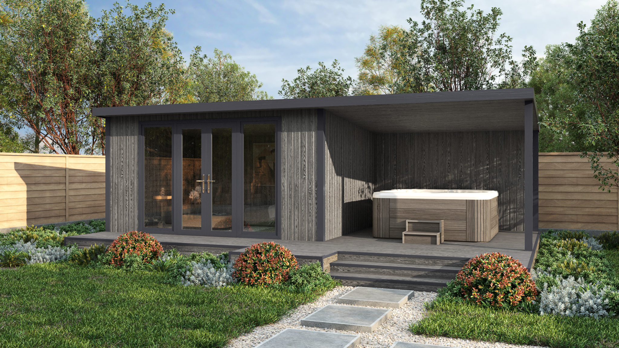 Sennen Composite Combination Garden Room - Noah Garden Rooms
